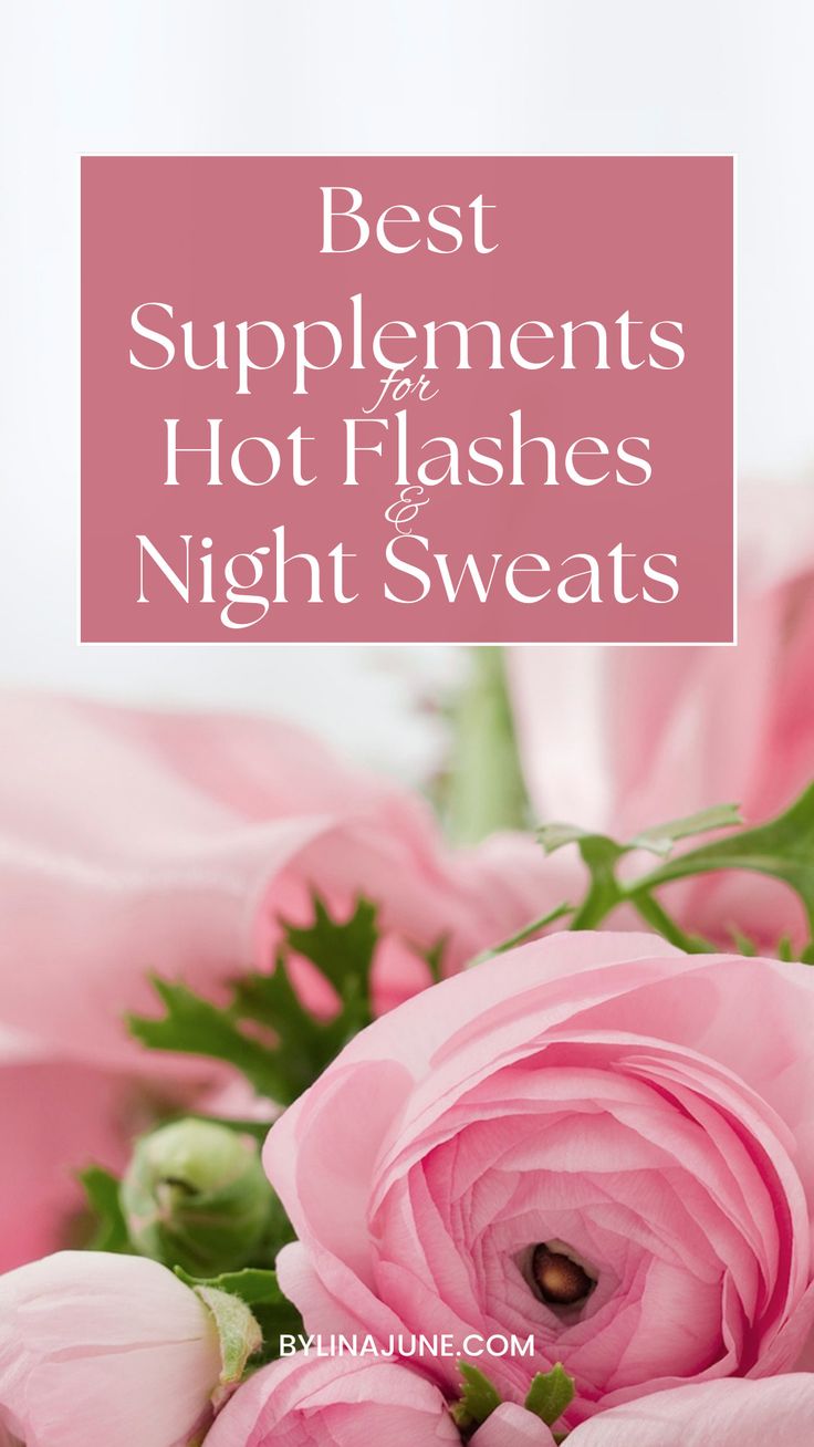 Best Supplement for Hot Flashes & Night Sweats - by Lina & June