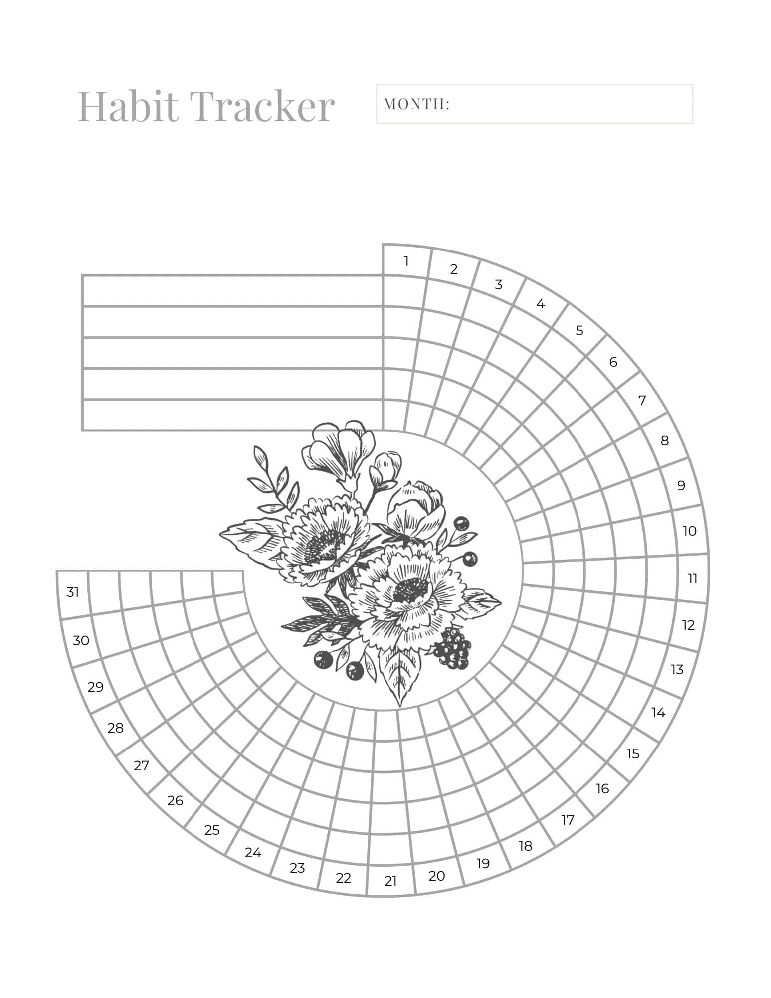 New Year, New You: Free Printable Trackers - by Lina & June
